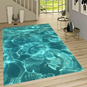 Pool Rug,wave Rug,nautical Rug,clear Sea Rug,water Rug,summer Rug ...