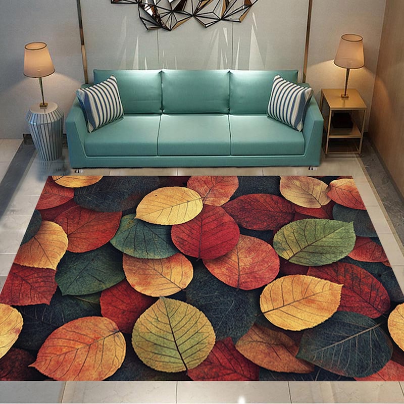 Leaf Rug - Etsy