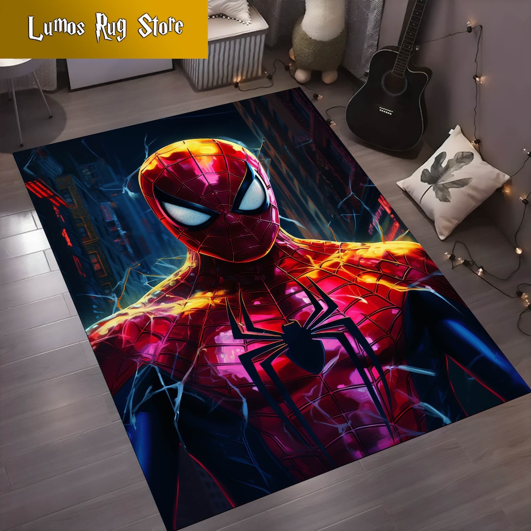 Spider Man Rug, Super Hero Rug, Spiderman, Spider Man, Spiderman Rug ...
