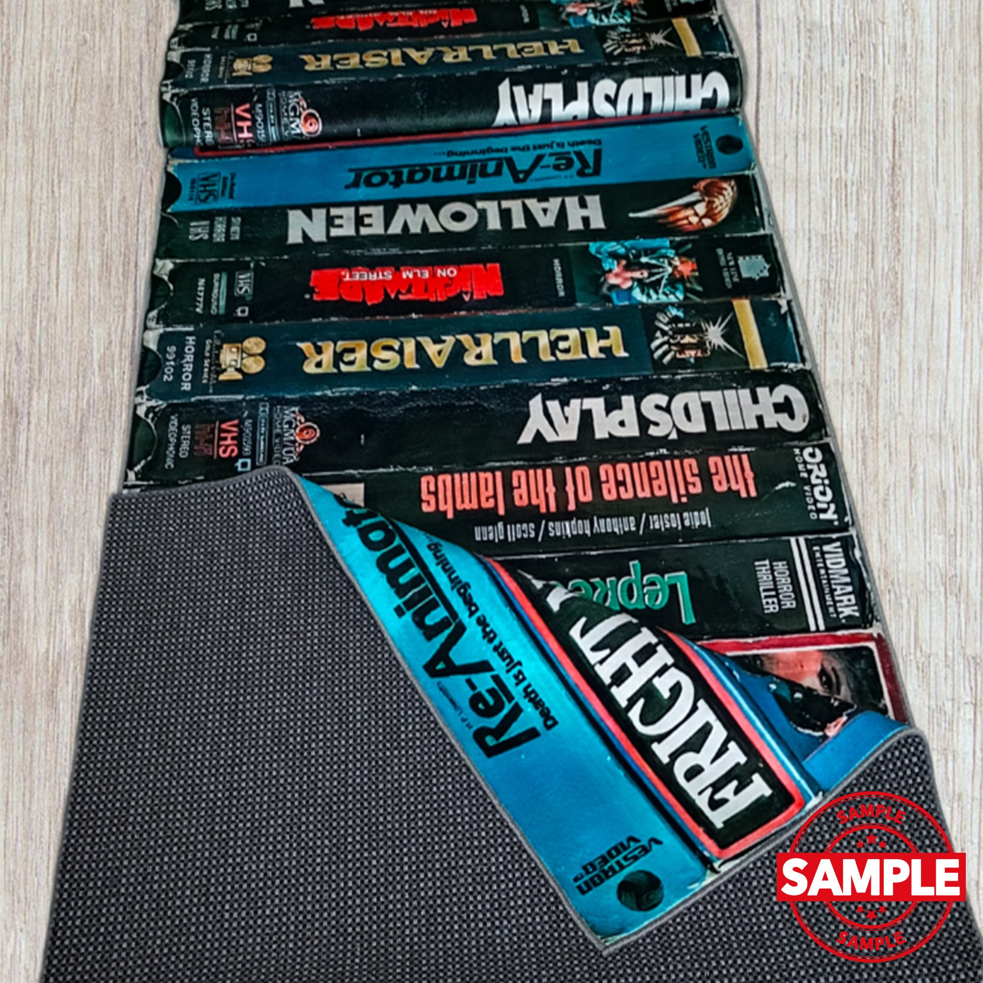 Retro Horror Movie VHS Rug - Nostalgic Home Theater Decor - Etsy