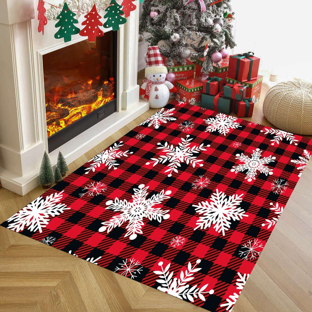 Christmas Rug, Christmas Santa Rug, Merry Chrismast Rug, Christmas Gift ...