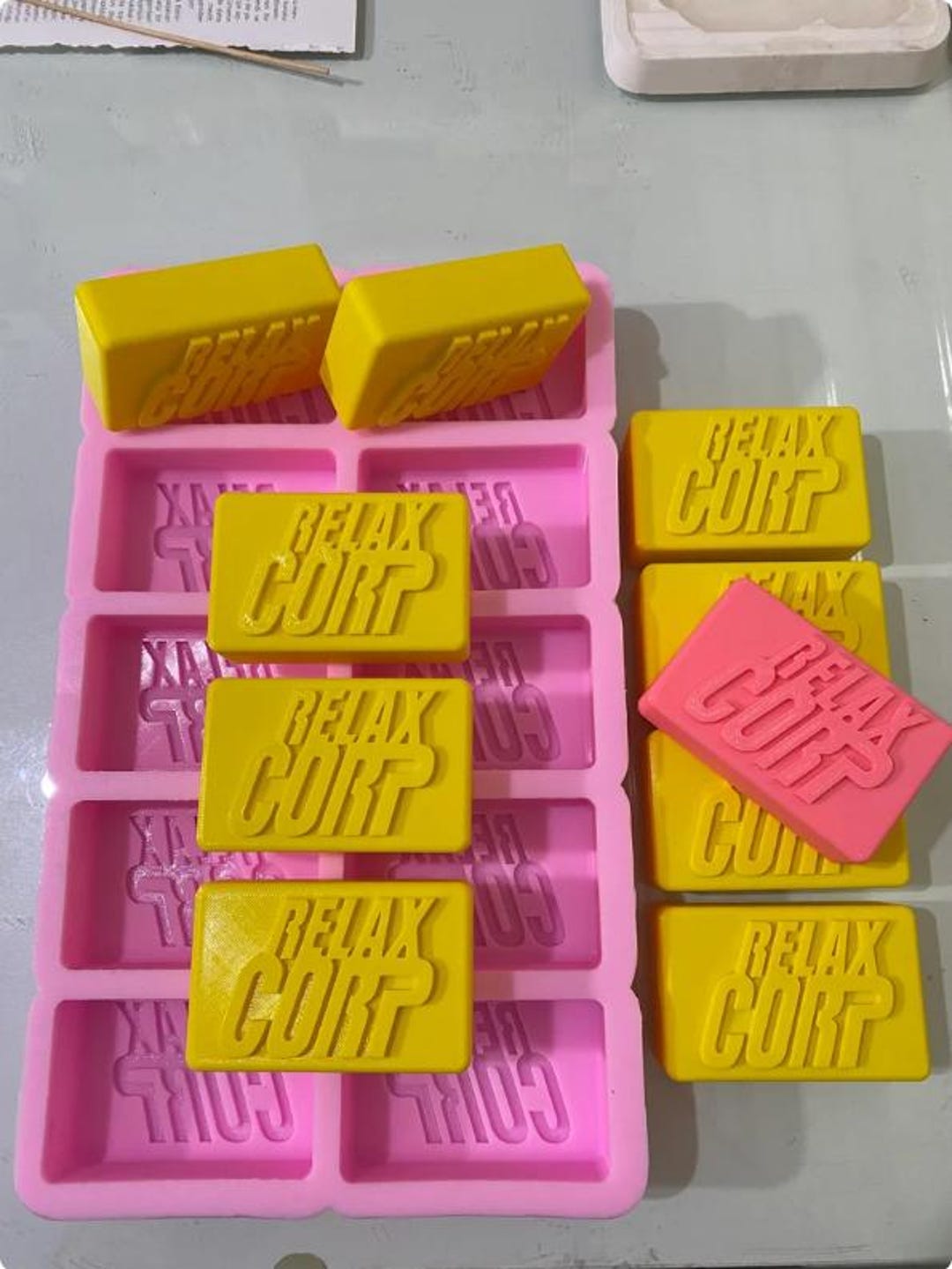 Custom Soap Mold Your Logo or Text or Name 3 in X 2 in Personalized Custom Silicone Soap Mold ...