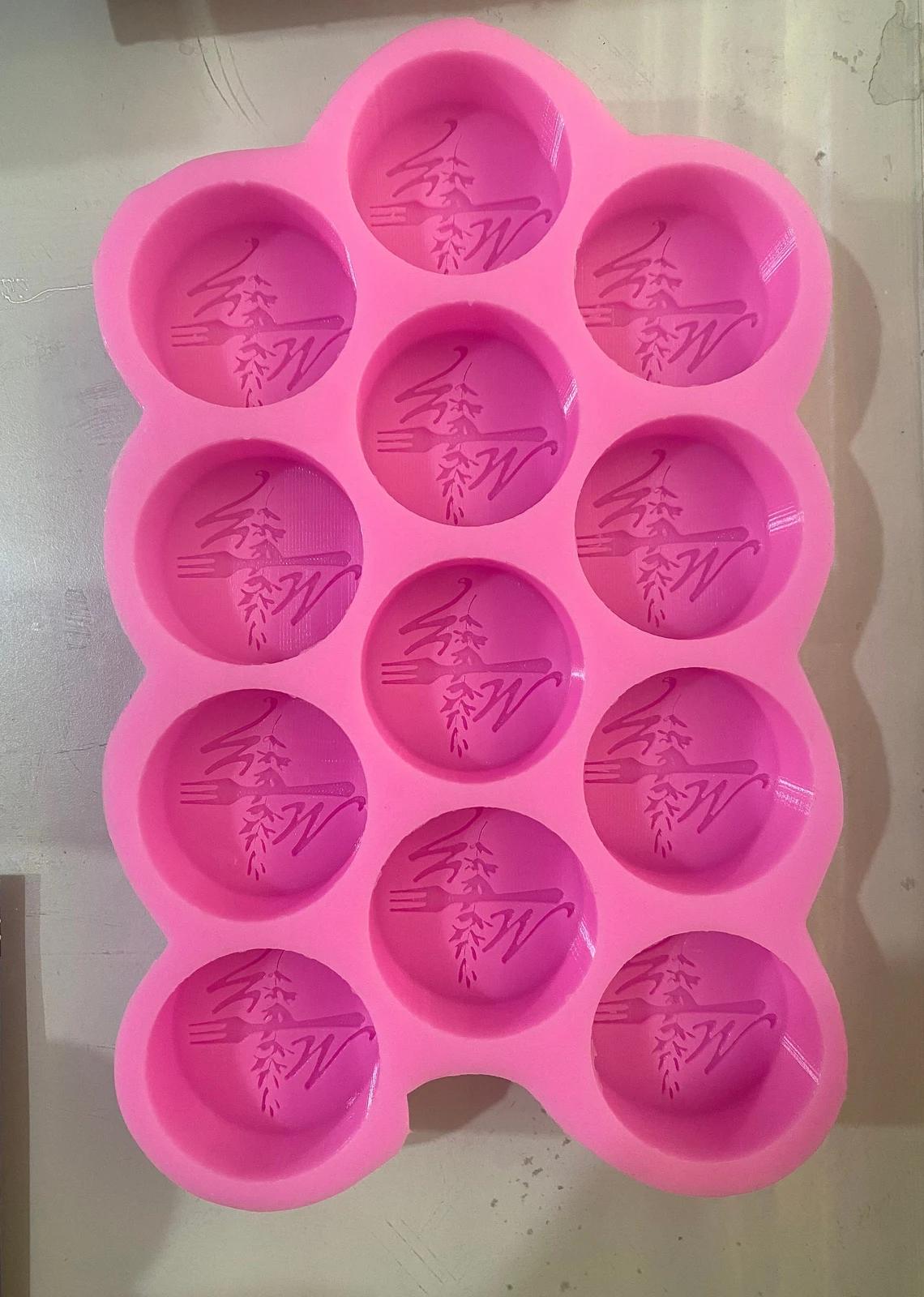 Custom Soap Mold Your Logo or Text (2'' Round Soap Mold) Personalized ...