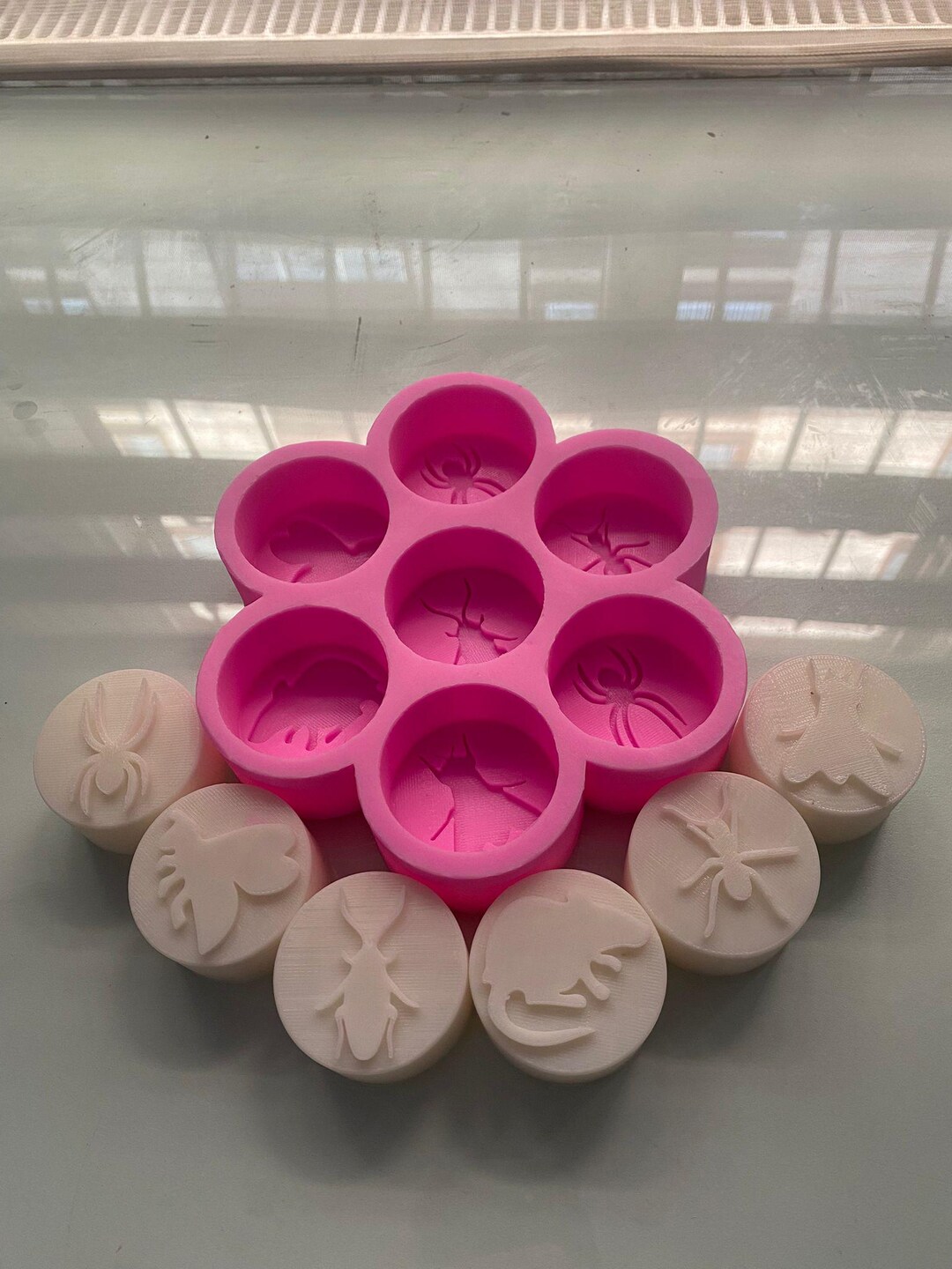 Custom Soap Mold Your Logo or Text (2'' Round Soap Mold) Personalized ...