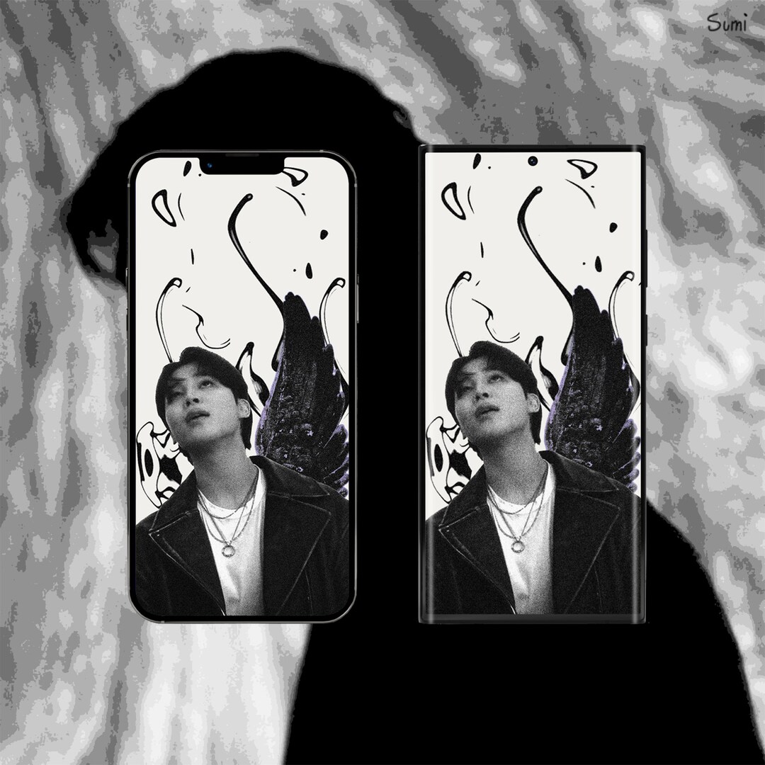 Sumi Studio 01 I Jimin From BTS, Angel Pt. 1 Cellphone Wallpaper - Etsy
