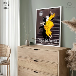 Cognac J&F Martell Poster Fine Art Print / Vintage Poster, Art Nouveau ...