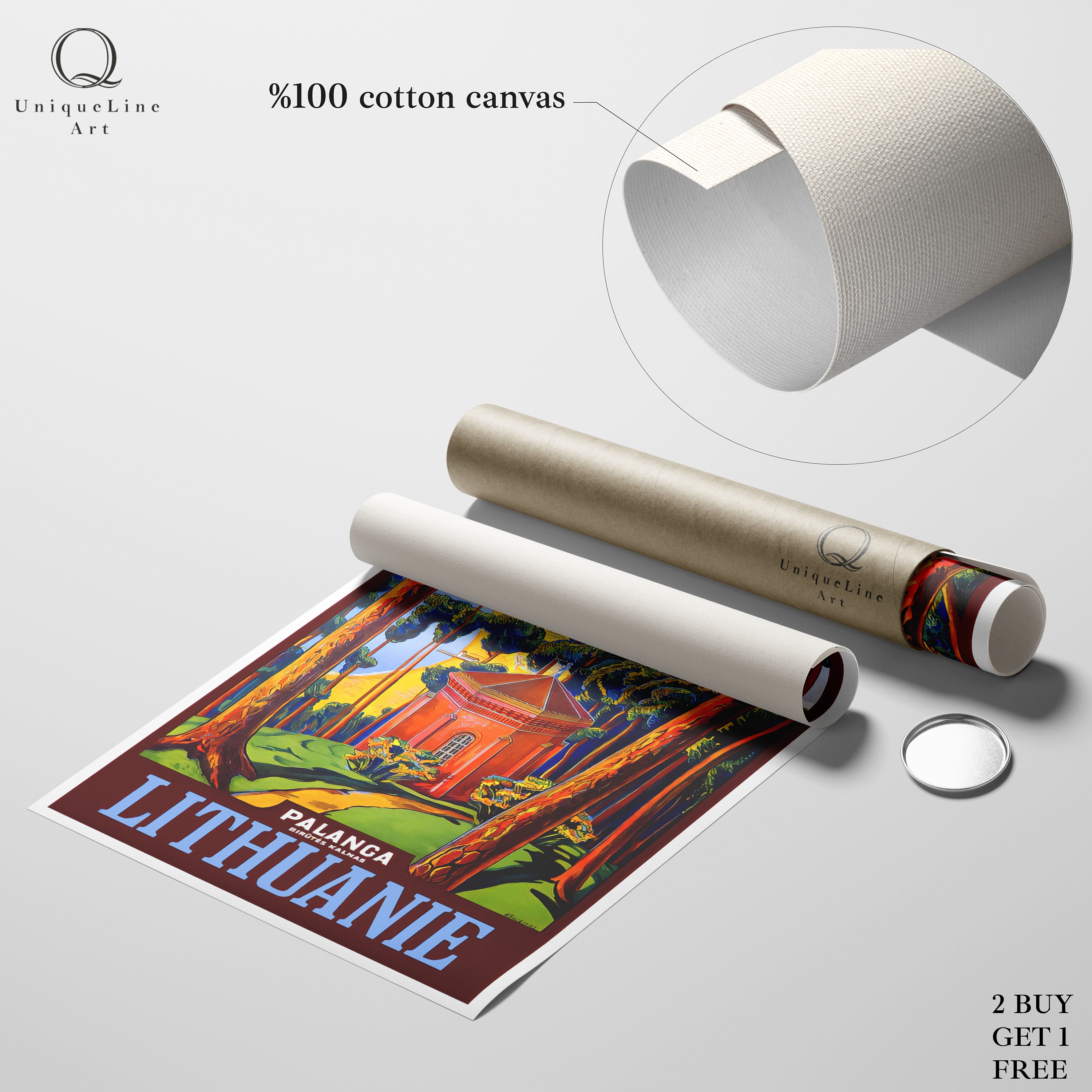 Lithuania Palanga Vintage Travel Poster, Tourism Travel Posters ...