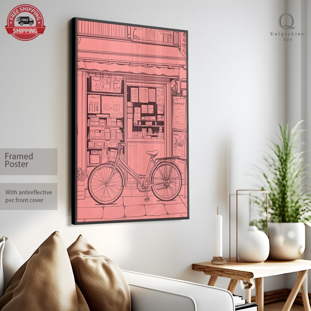 Kyoto Art Print, Japanese Art, Japanese Home Decor, Foodie Framed ...