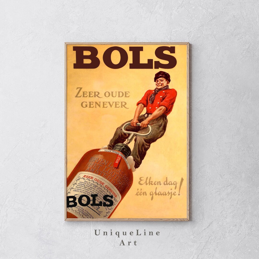Bols Zeer Oude Genever Poster Alcohol Poster Vintage Beer - Etsy