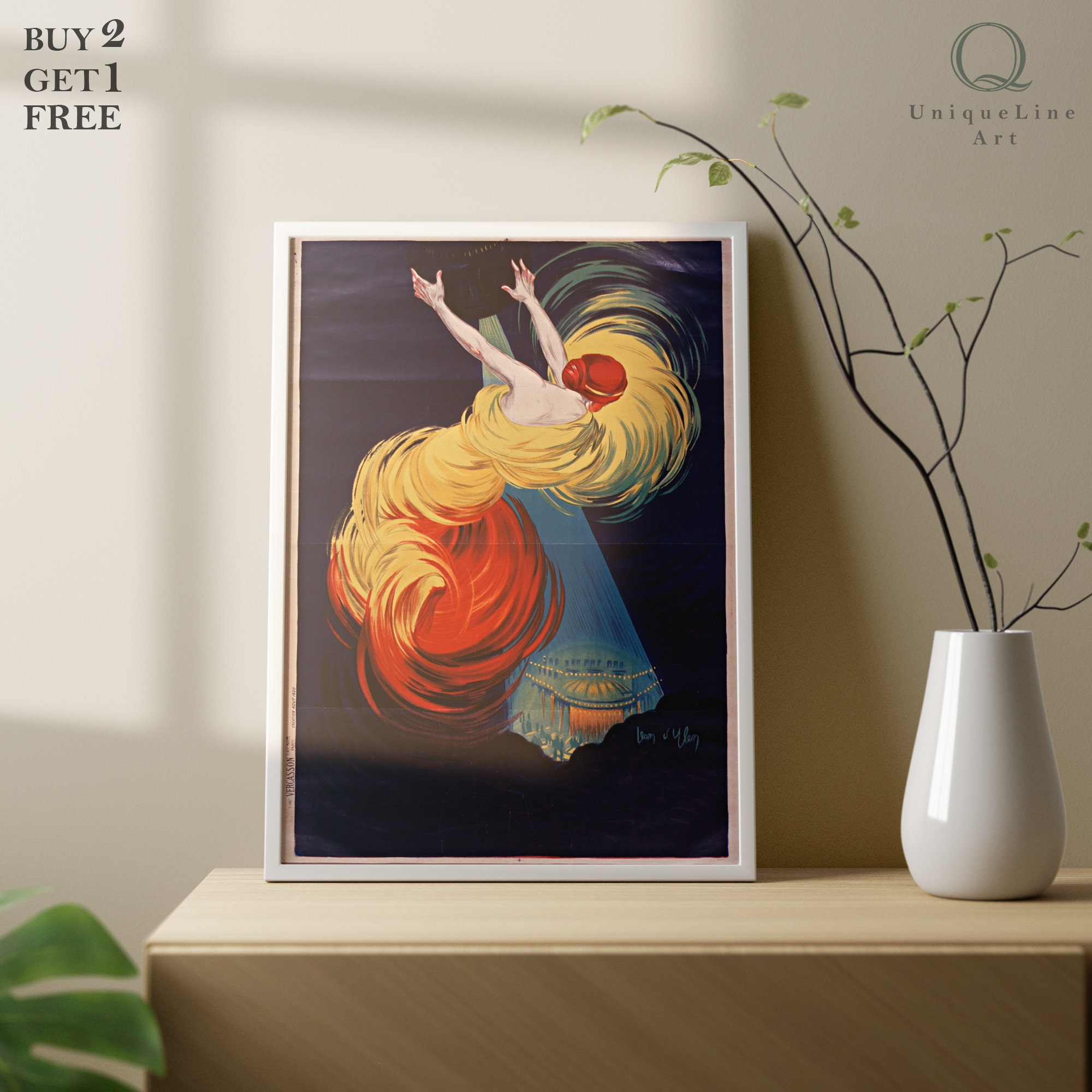 French Opera Poster, Paris Spotlight Advert Vintage Poster Print, Art ...