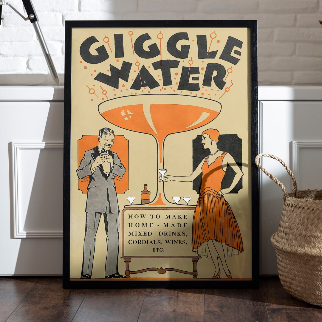 Cocktail Bar Poster, Funny Bartender Print, Old Book Cover, Large Wall ...