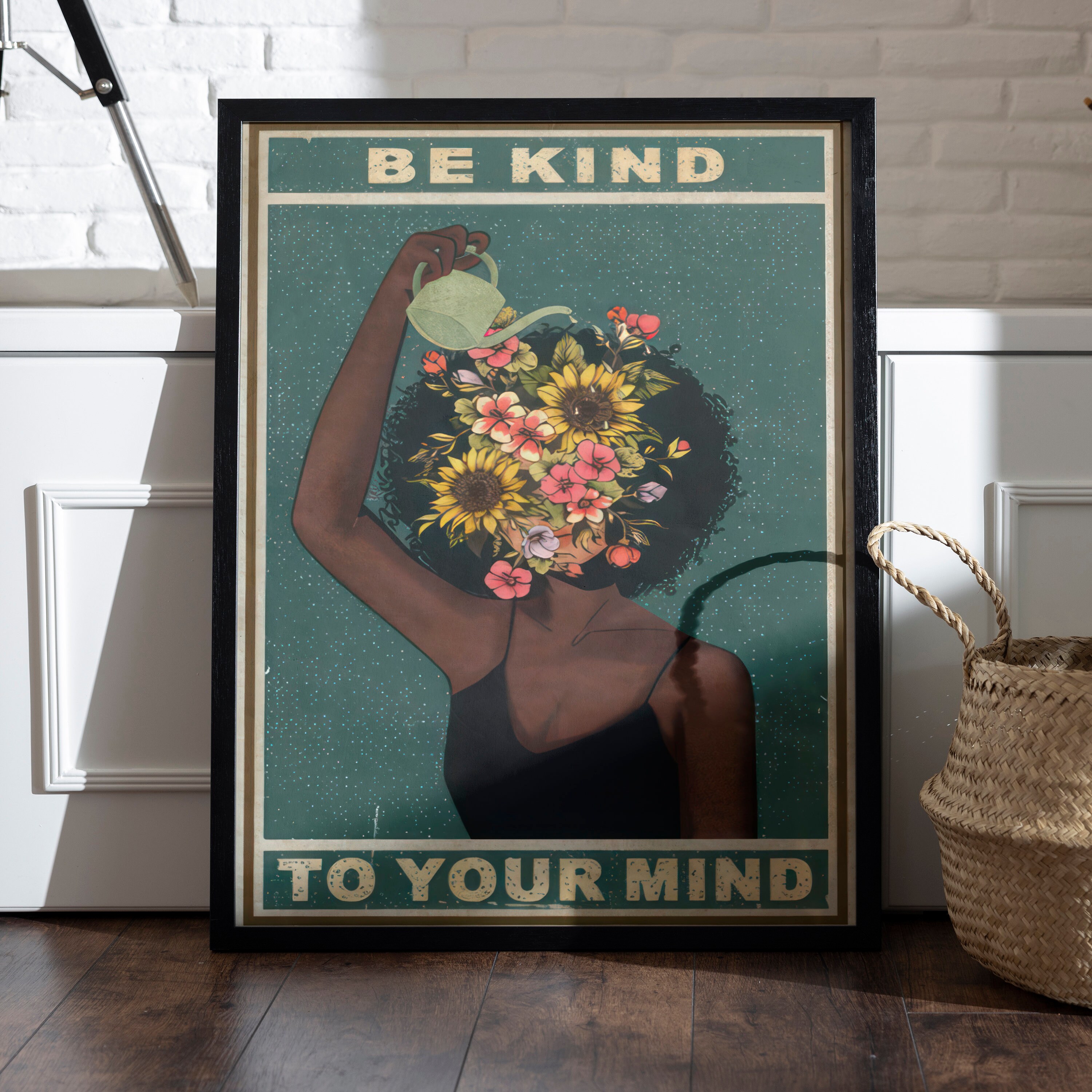 Set of 3 Be Kind to Your Mind Vintage Poster, Lose Your Mind Print, Be ...
