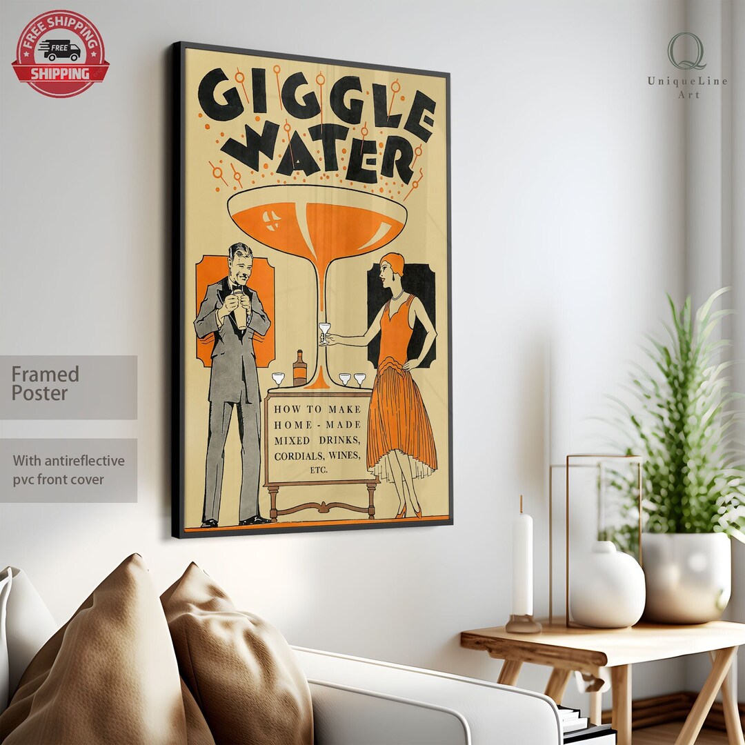 Cocktail Bar Poster, Funny Bartender Print, Old Book Cover, Large Wall ...