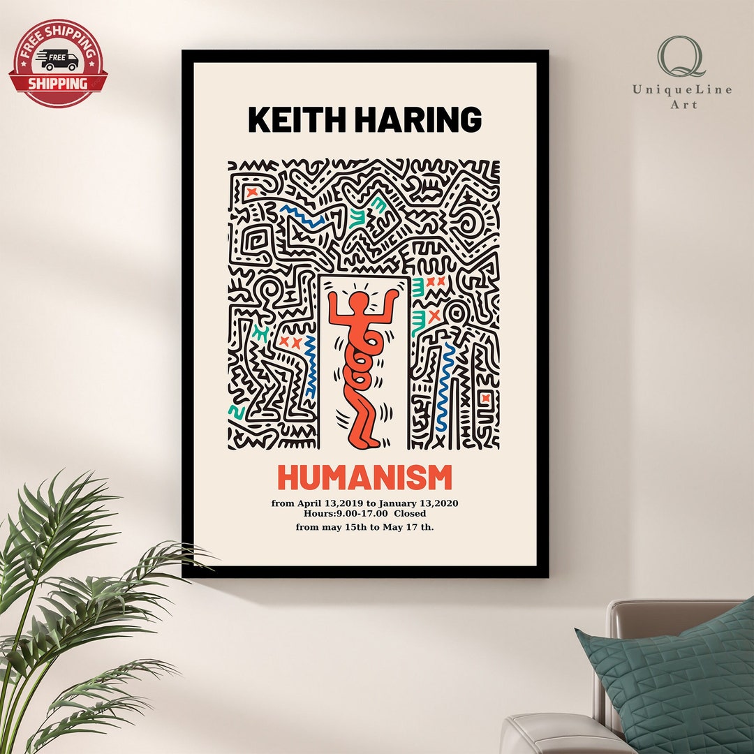 Keith Haring Humanism Keith Haring Pop Art, Keith Haring Poster, Keith ...