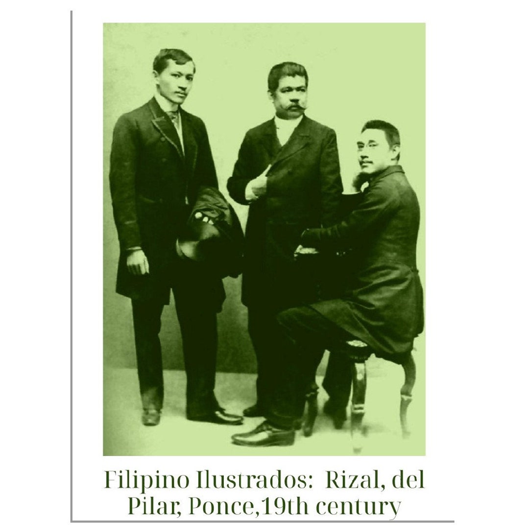 Wall Art Filipino Ilustrados: Rizal Del Pilar Ponce 19th - Etsy