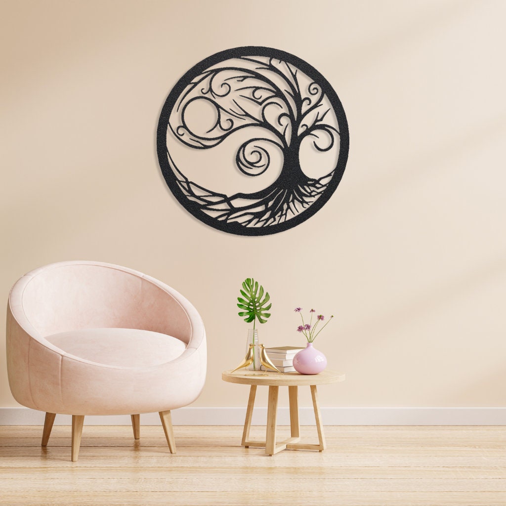 Circle Tree Design for Cnc Laser Fantasy Circle Tree Perfect - Etsy