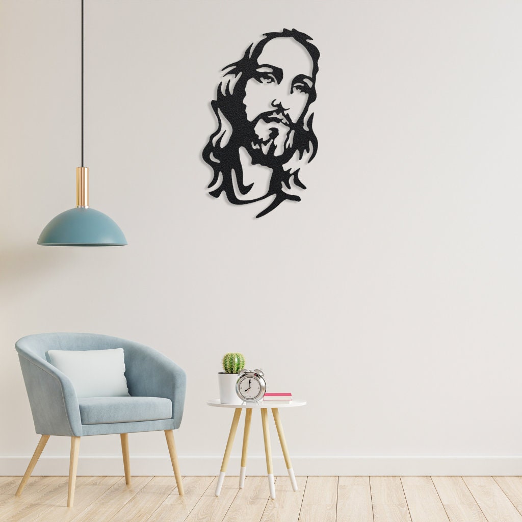 Jesus Face Design for Cnc Laser Christian Religion Perfect for Home ...