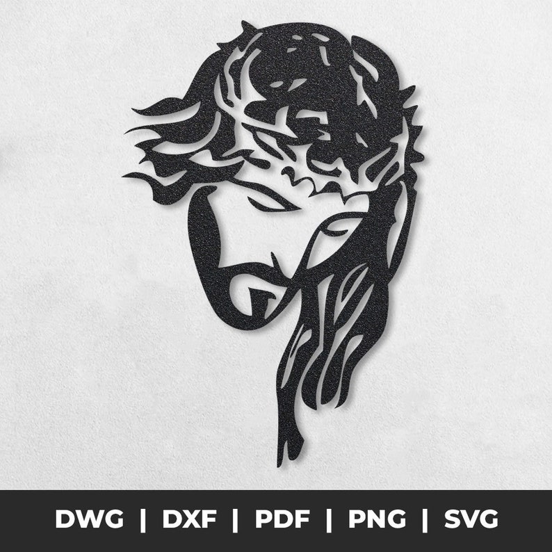 Jesus Face Design for Cnc Laser - Christian Religion Perfect for Home ...