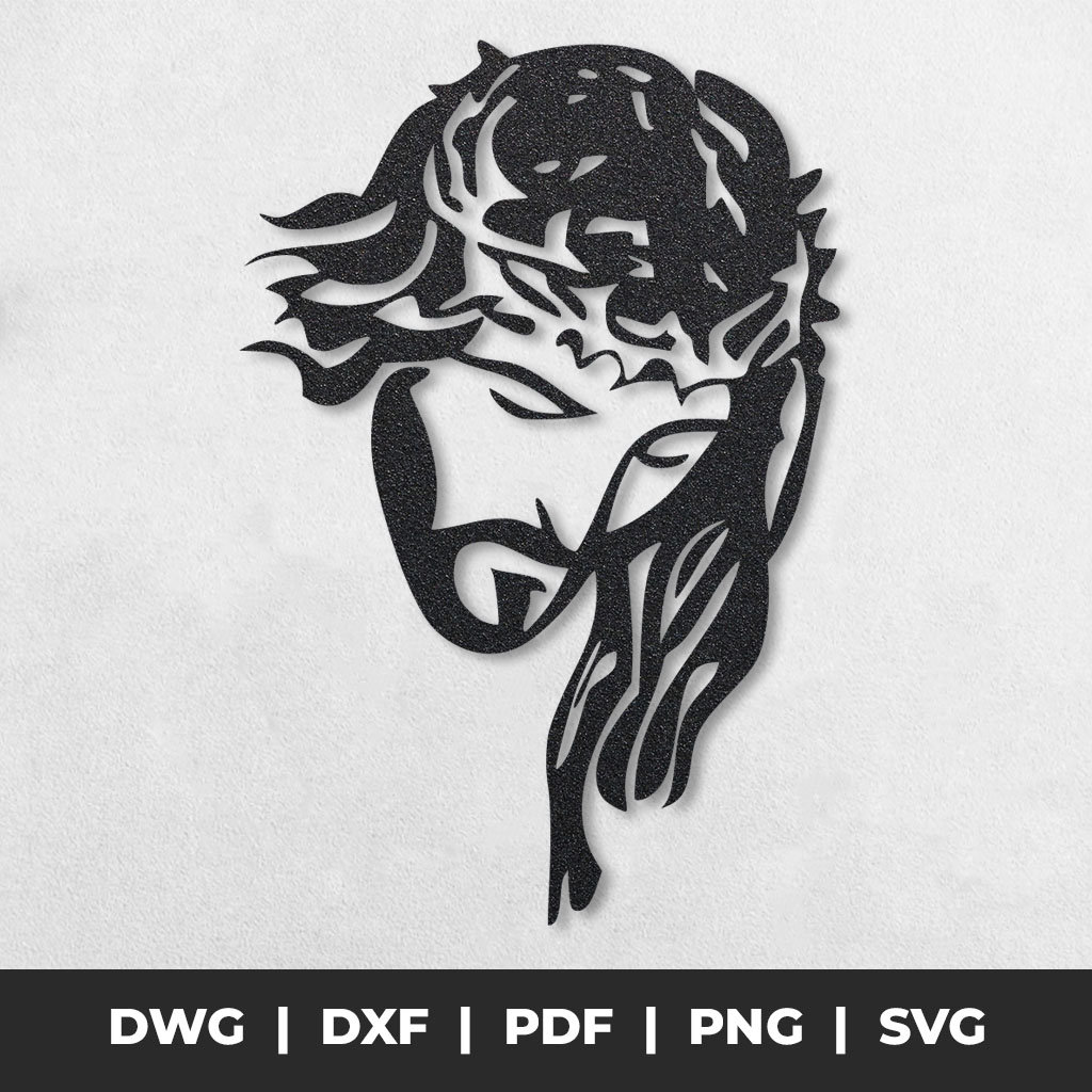 Jesus Face Design for Cnc Laser - Christian Religion Perfect for Home ...