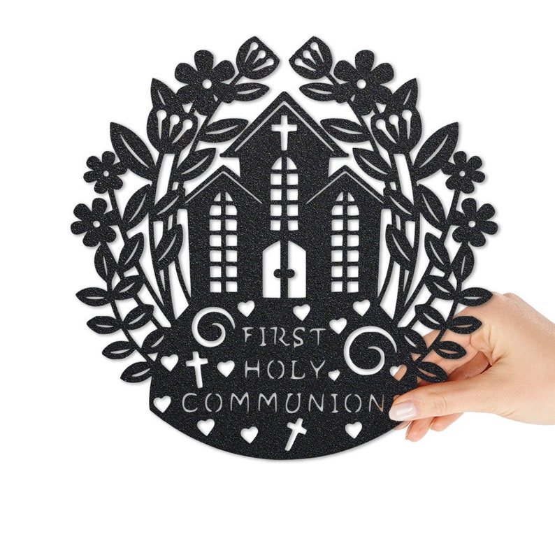First Communion CNC Laser Cut Design: Christian Home Decor (digital ...
