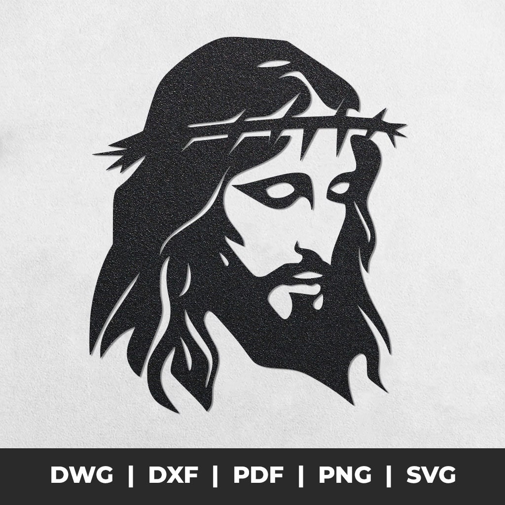 Jesus Face CNC Laser Design: Christian Home Decor (digital Download) - Etsy