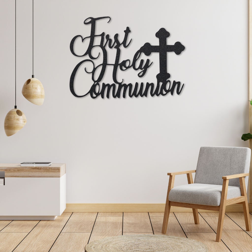 First Communion CNC Laser Cut File: Christian Home Decor (digital ...
