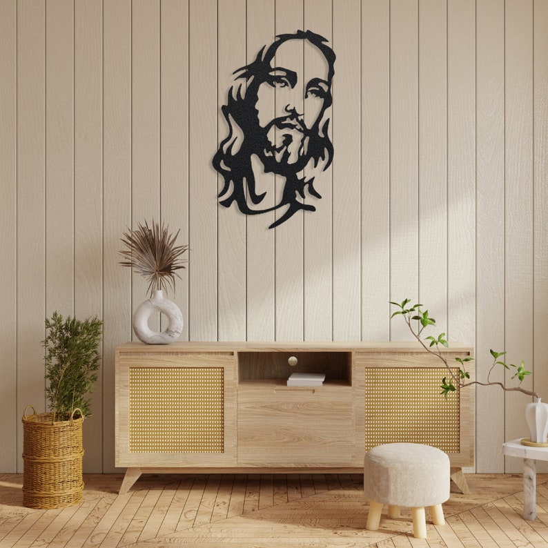 Jesus Face Design for Cnc Laser Christian Religion Perfect for Home ...