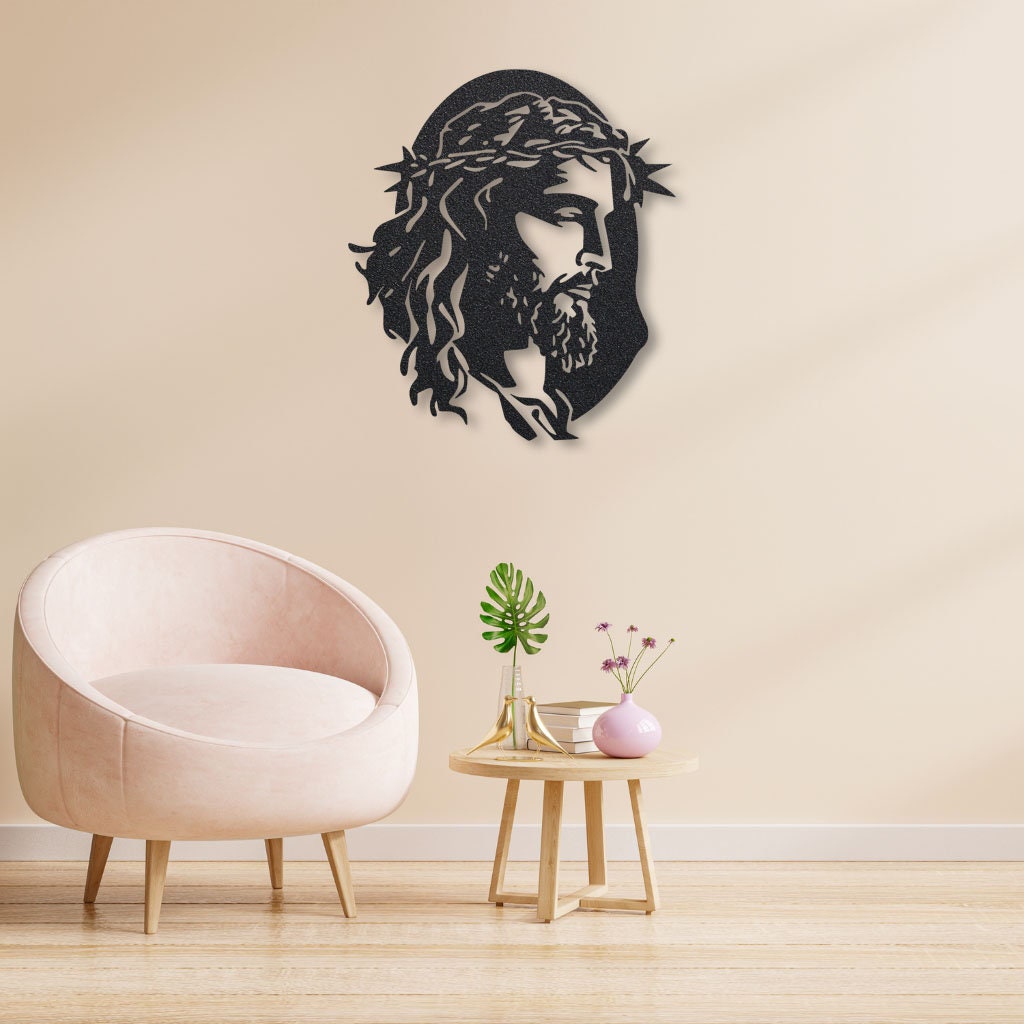 Jesus Face Design for Cnc Laser Christian Religion Perfect - Etsy