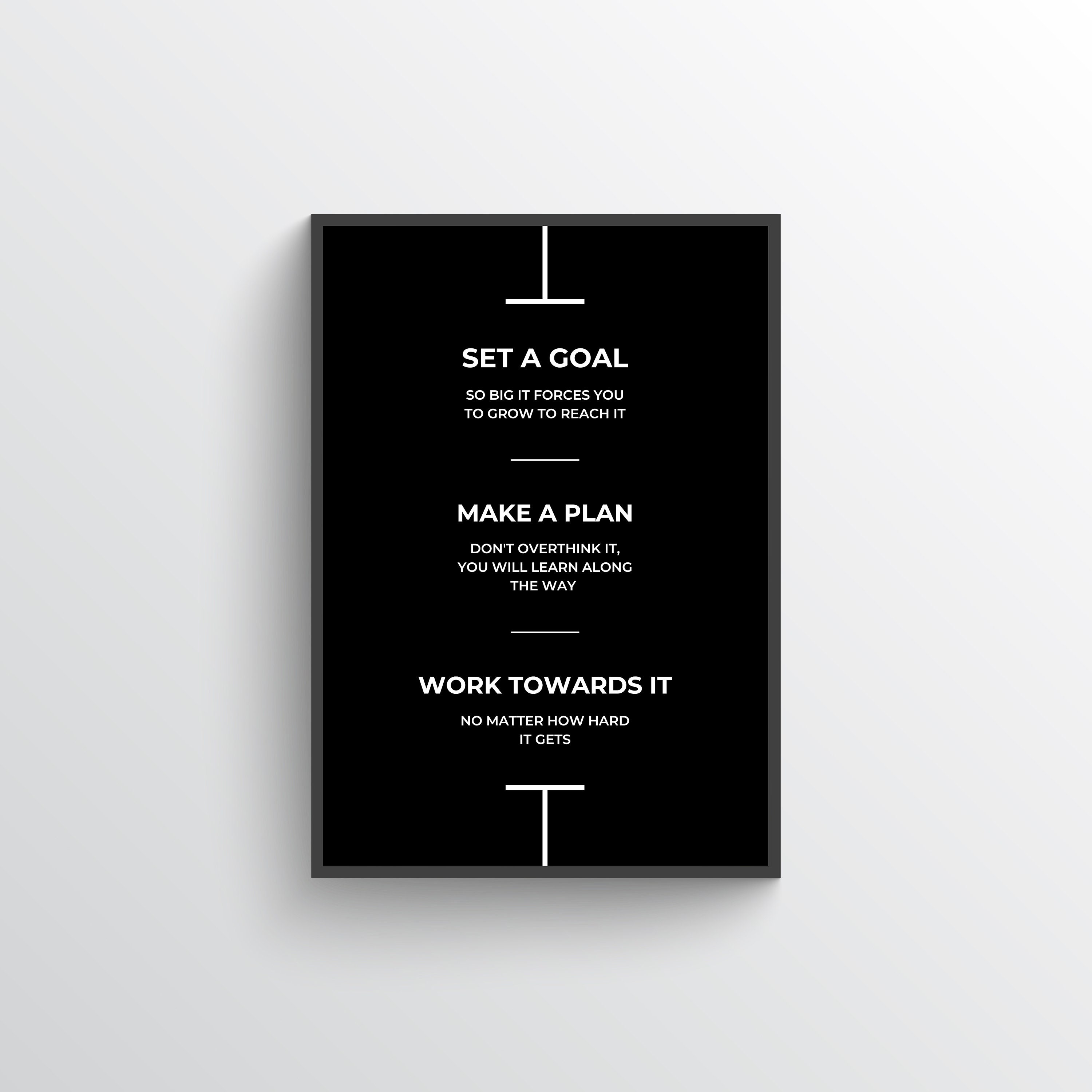 Growth Mindset Poster Succes Strategy, Stoicism Masculine Wall Art ...
