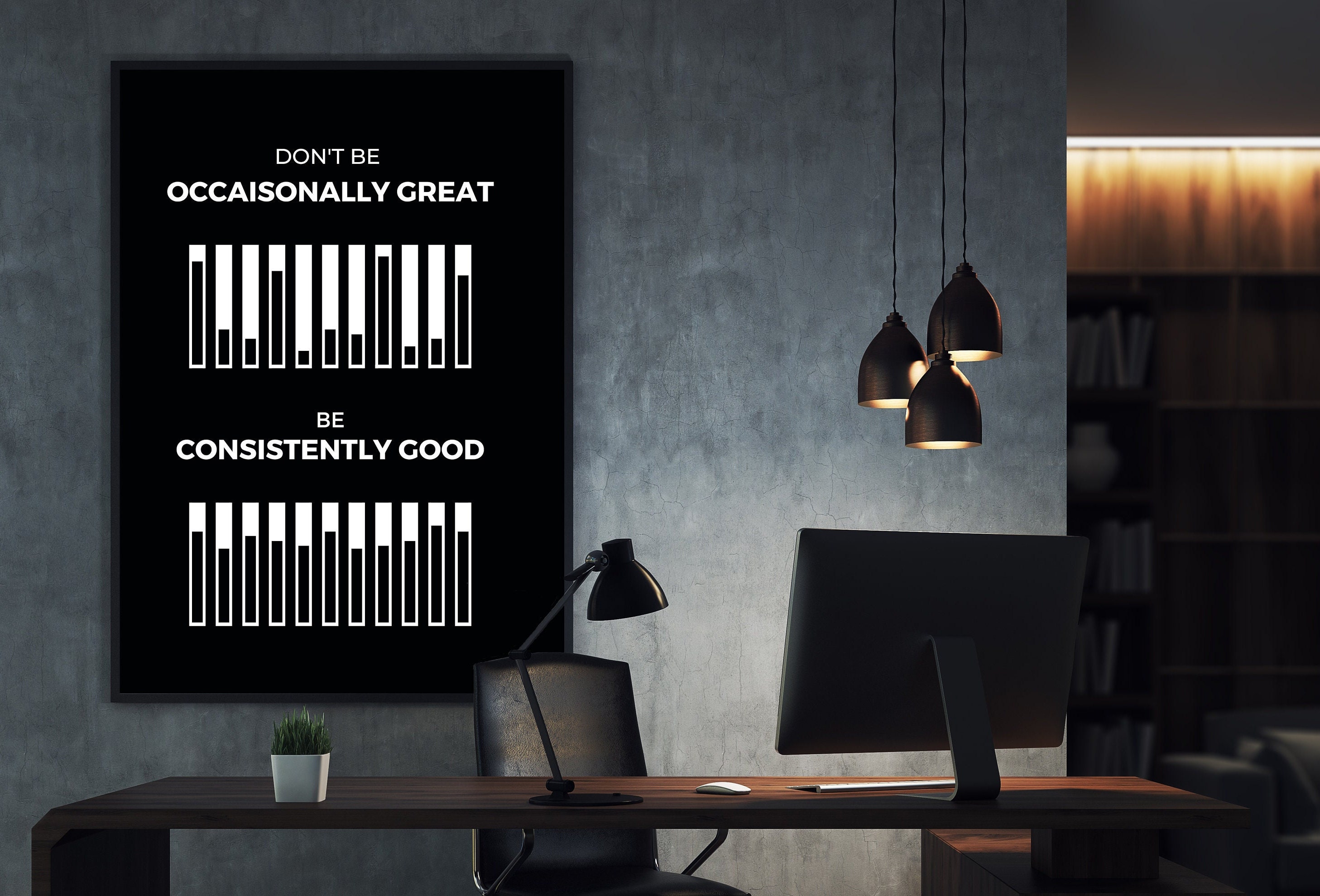 Minimalist Masculine Stoicism Wall Art, Stoic Hustle Wall Art Poster ...