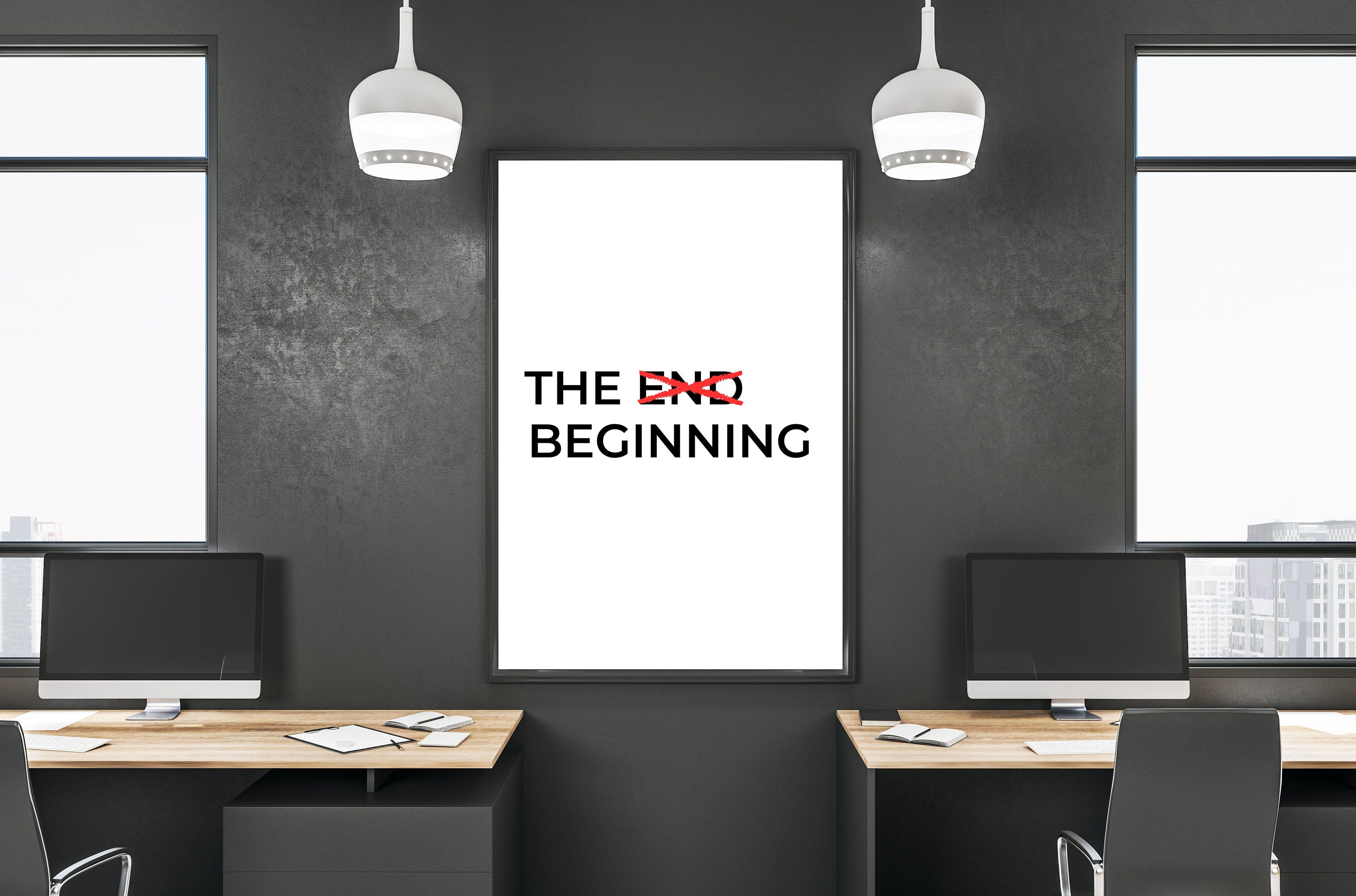 Growth Mindset Poster the Beginning, Stoicism Masculine Wall Art ...