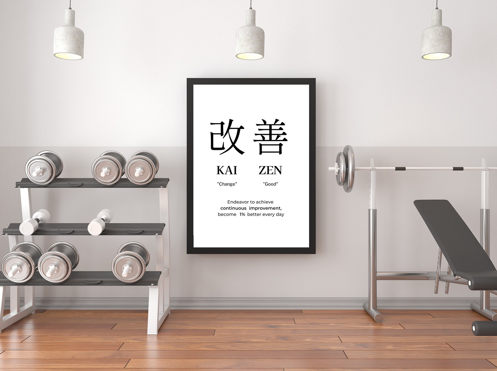 Kaizen Philosophy Definition Poster, Minimalist Printable Wall Art ...