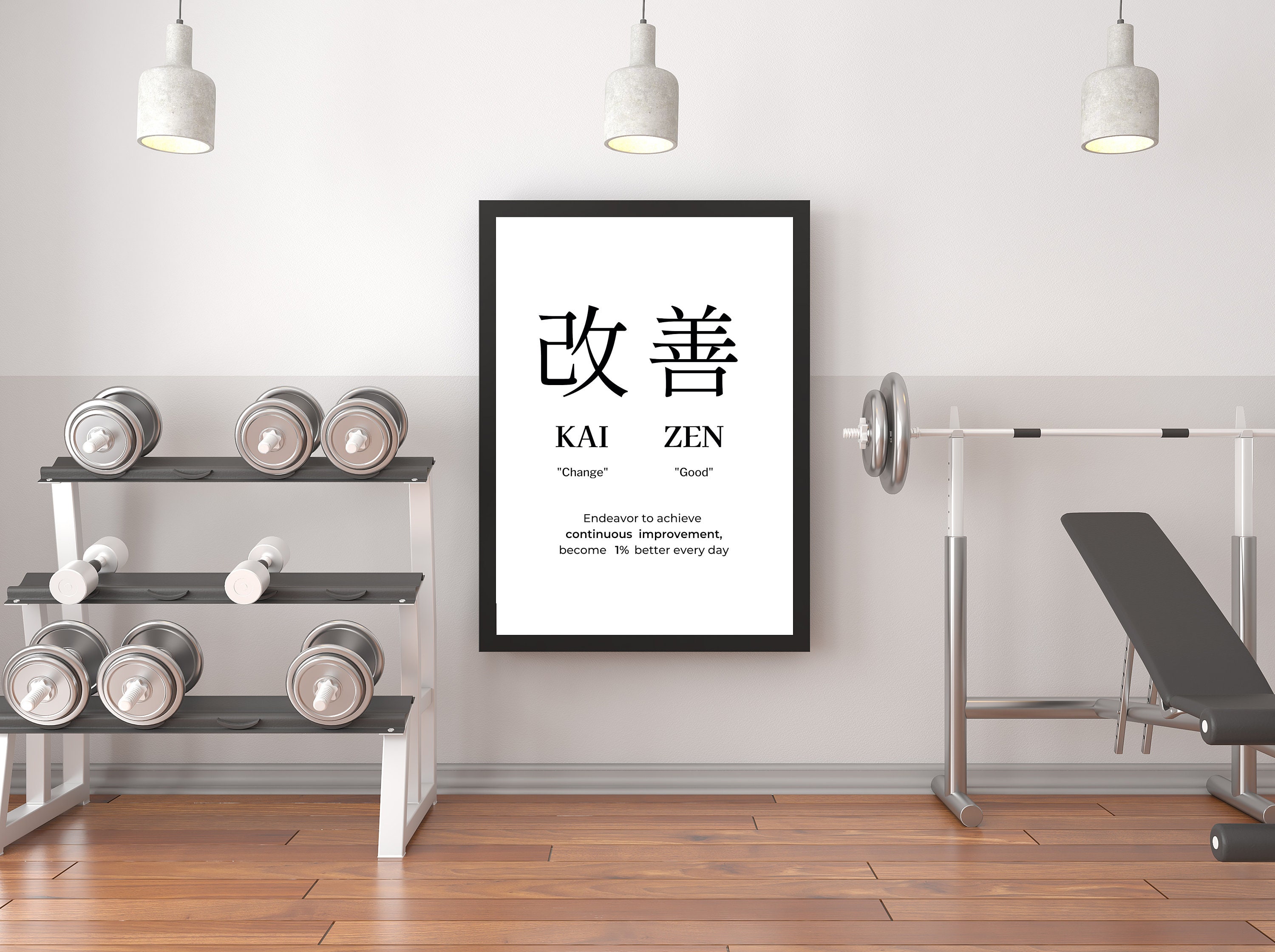 Kaizen Philosophy Definition Poster, Minimalist Printable Wall Art ...
