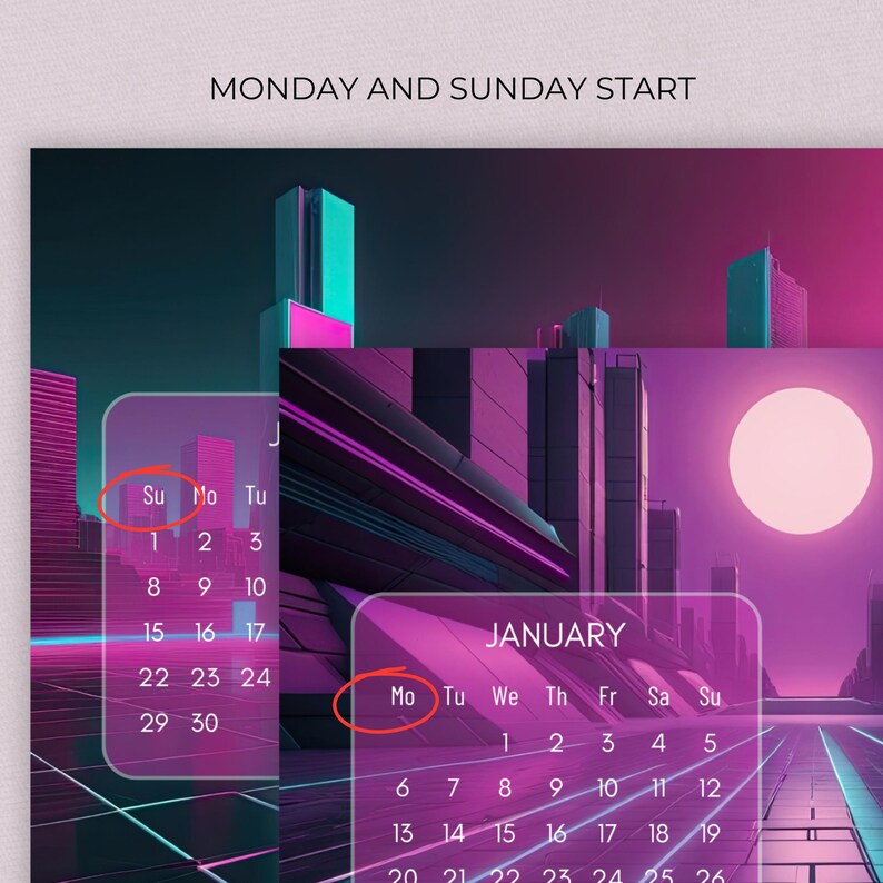 80s Retro 2025 Calendar: A4 Printable Monthly Planner (digital Download ...
