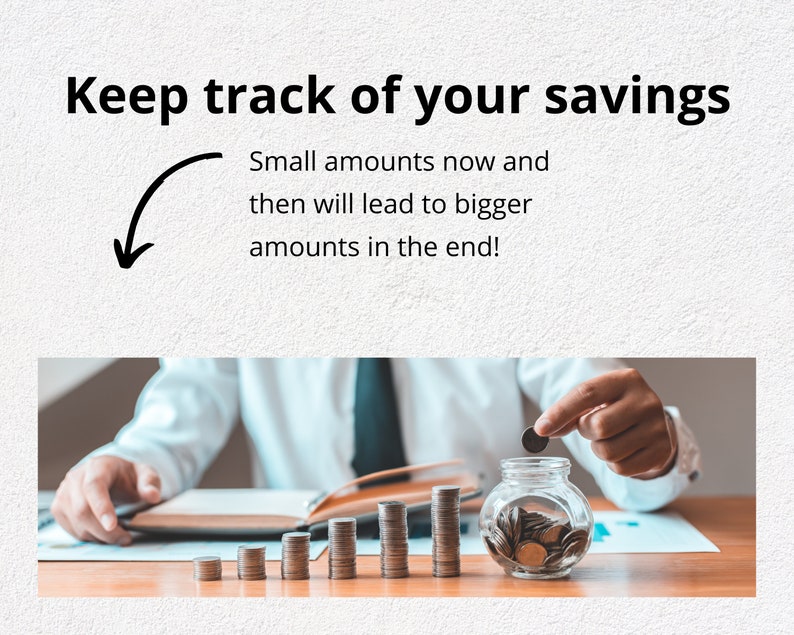 Pound Saving Challenge Savings Tracker A6 Save Money in - Etsy