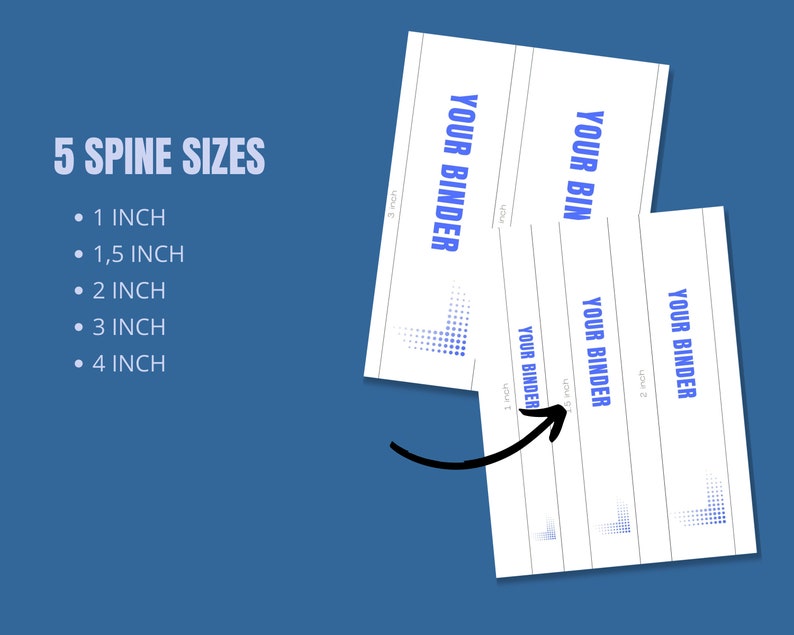 Editable Binder Cover and Spine Template - Modern Minimalist Design in ...