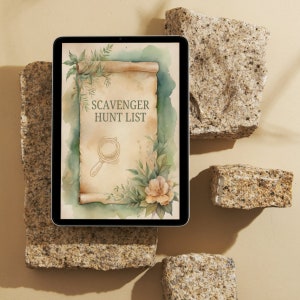 Printable Scavenger Hunt Cards, Instant Download, Camping Activities ...