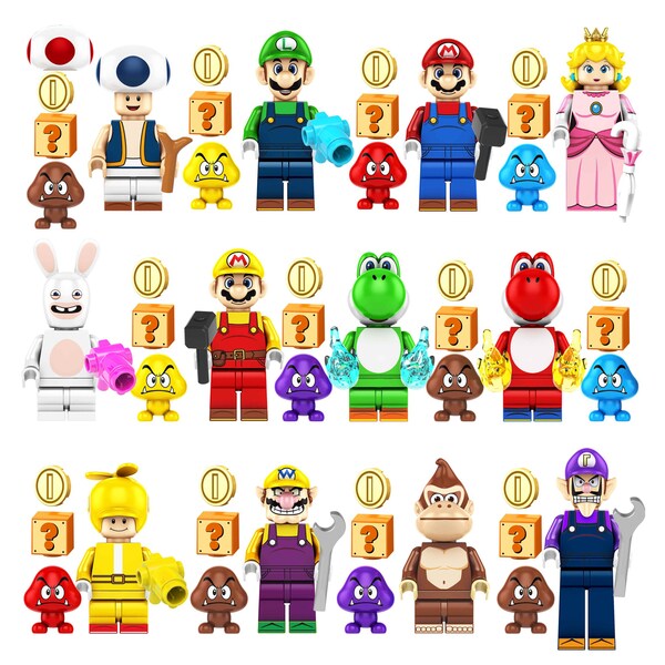 Mario Building Blocks - Etsy