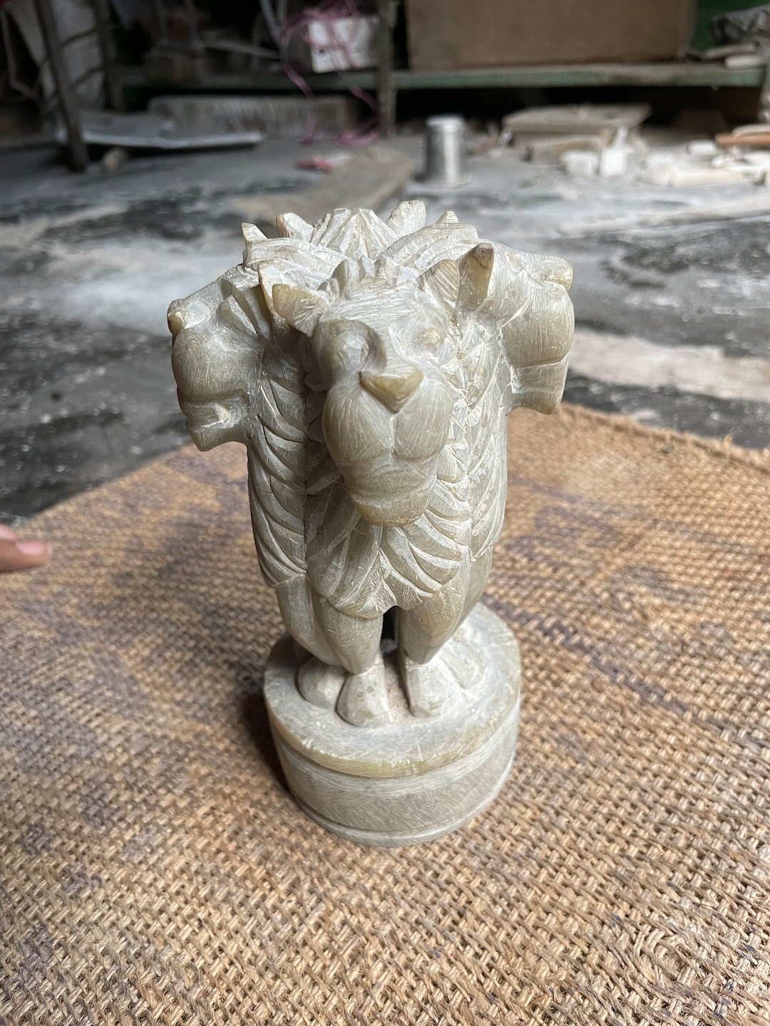 Ashoka Pillar Vintage Handmade Idol Indian Emblem Showpiece - Etsy