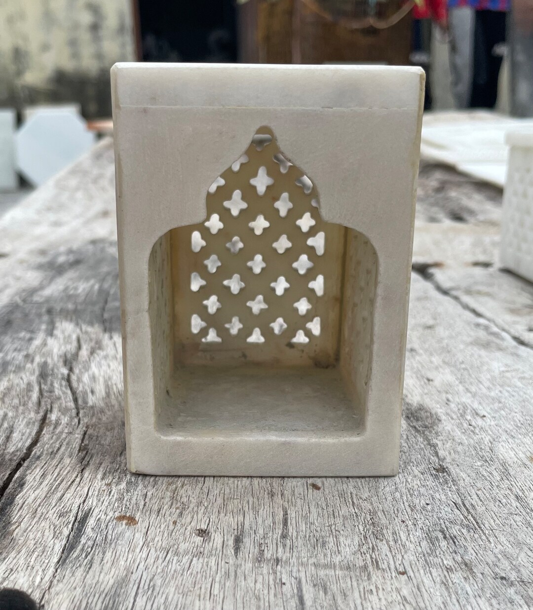 Custom Small Size Marble Temple for Single God, Diya Place, Marble ...