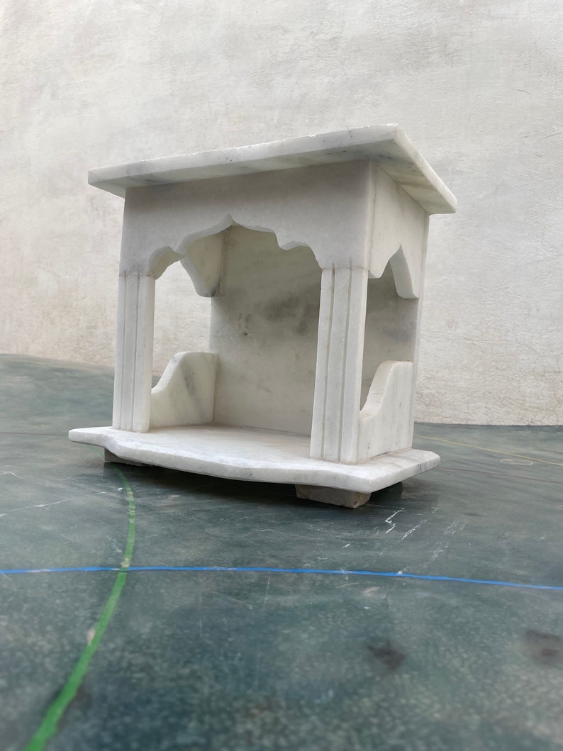 Compact Marble Temple for Home, Beautiful Small Mandir Made From Best ...