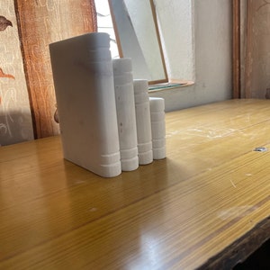 White Marble Home Decor Books Collection, Showpiece Book, Marble Book ...