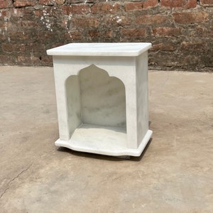Custom Size Marble Pooja Space, White Marble Temple, Marble Mandir for ...