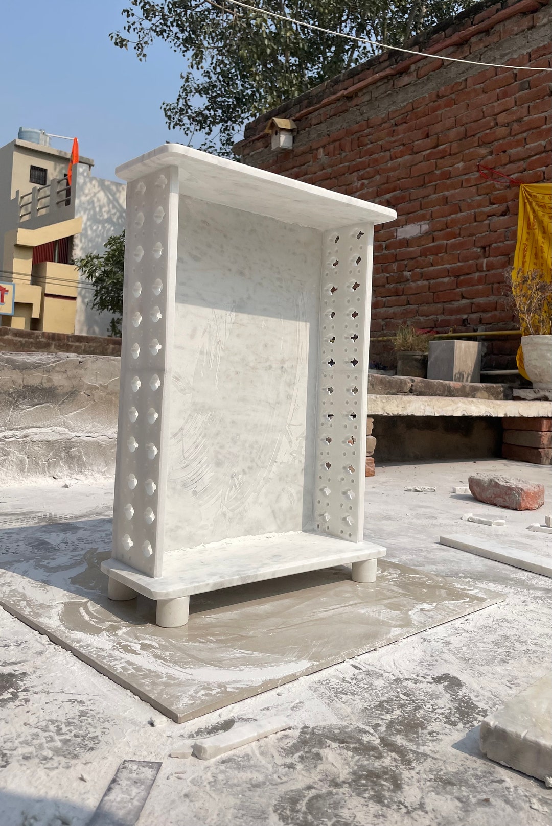Custom Size White Marble Pooja Temple, Home Shrine - Etsy