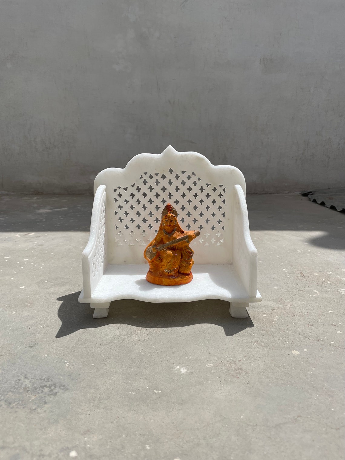 Hand Carved Marble Temple for Home, Marble Mandir, God Marble Singhasan ...