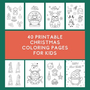 40 Printable Christmas Coloring Pages for Kids, Christmas Activities ...