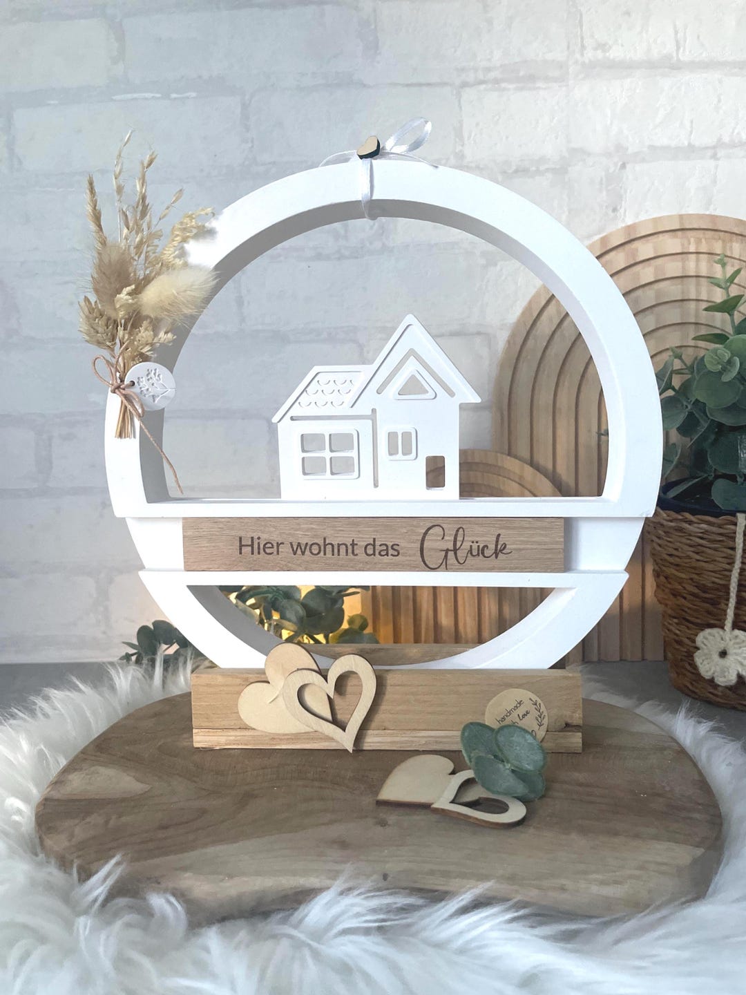 House Loop With Engraving – Personalized Decoration Made of Concrete ...