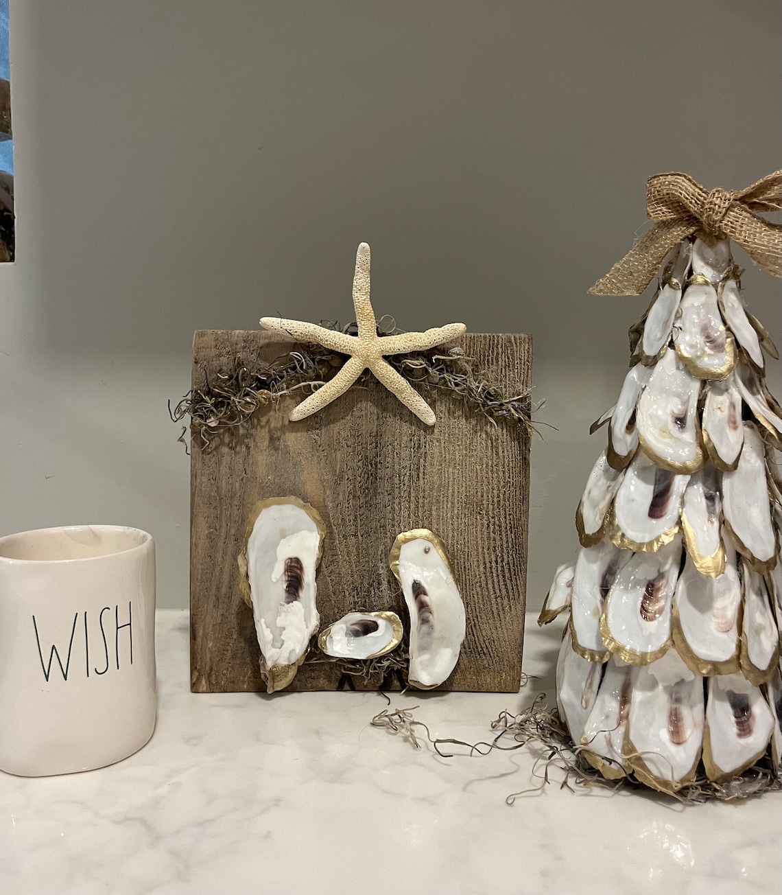 Coastal Oyster Shell Nativity - Etsy