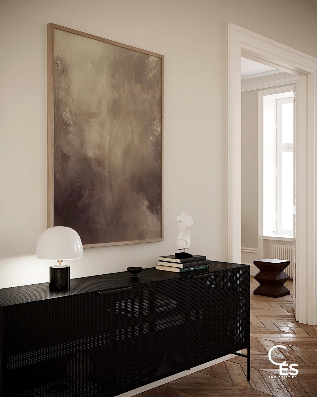Earthy Abstract Painting Wall Art, Textural Art Digital Downloadable ...