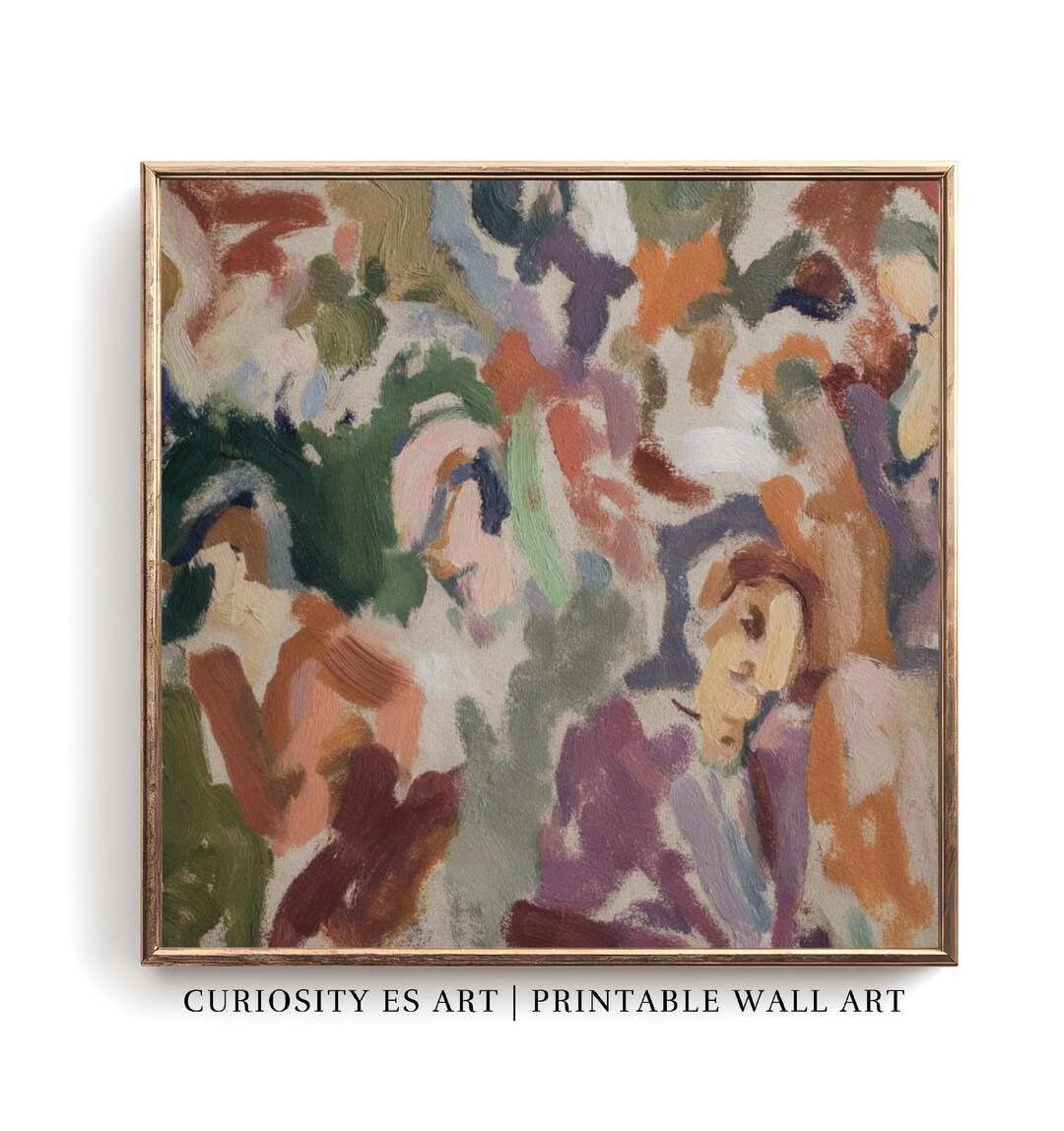 Colorful Abstract Expressionist Printable Art | Modern Wall Decor ...